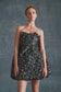 Alexandra Pijut Cloud Dress in Metallic Blue Brocade