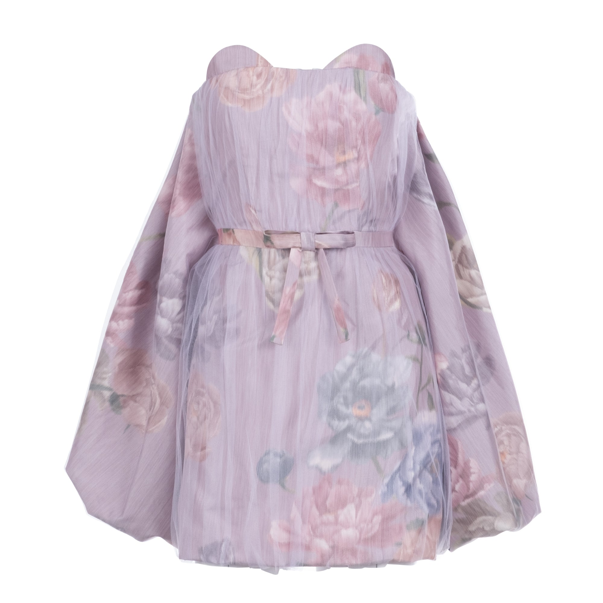 Alexandra Pijut Cloud Dress in Lilac Floral Taffeta